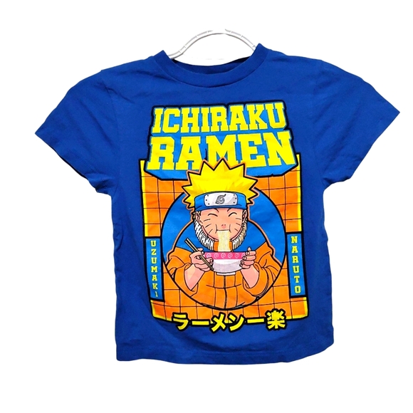 Naruto | Shirts & Tops | Naruto Anime Kids Blue Graphic Tshirt Xs ...